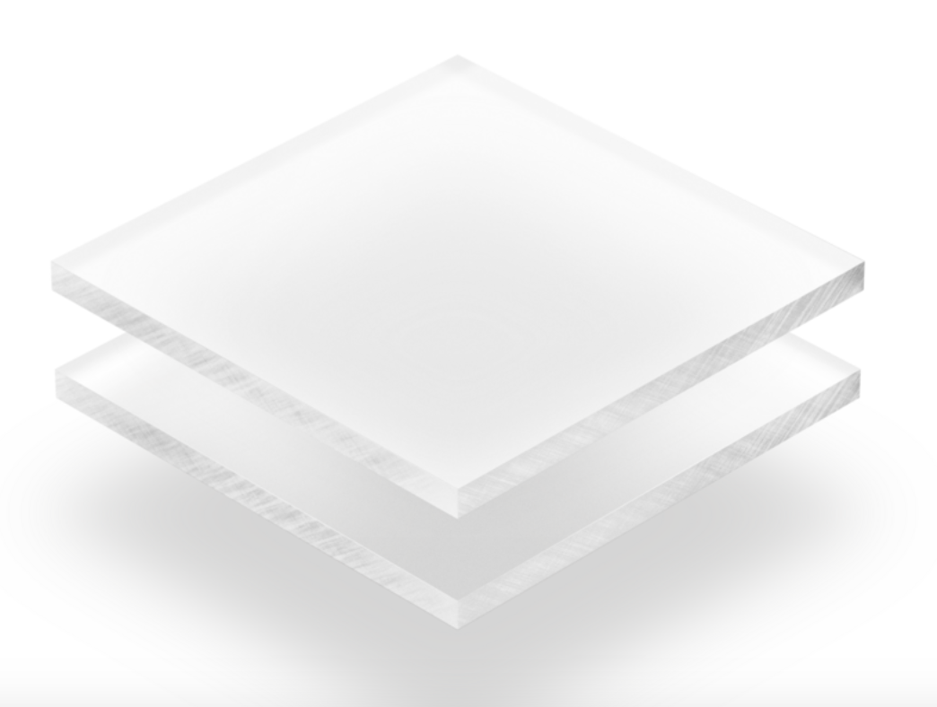 Plexiglass Blanc Diffusant 8 mm - Support pour Feuille de Pierre Translucide - Stoneleaf